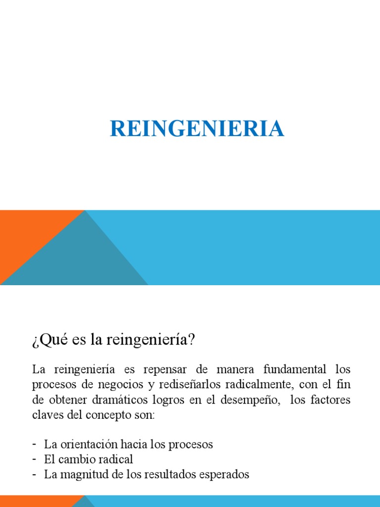REINGENIERIA Que Es | PDF | Business