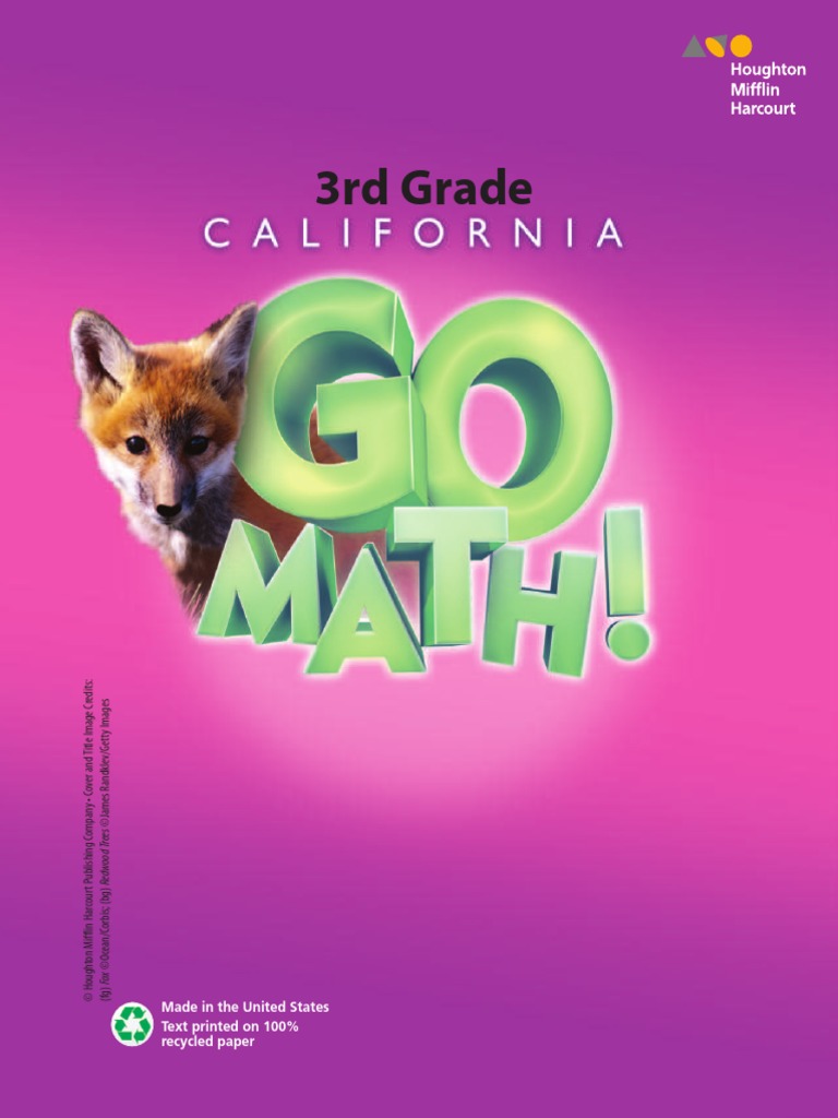 3 RD Grade Go Math Textbook | PDF | Multiplication | Algebra