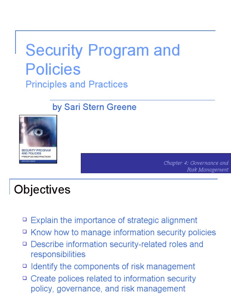 Security Program and Policies | PDF | Risk | Risk Management