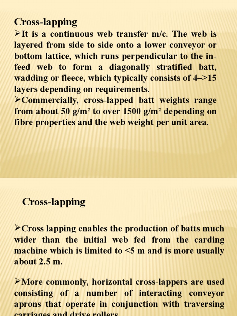 Cross Lapping | PDF | Materials | Applied And Interdisciplinary Physics