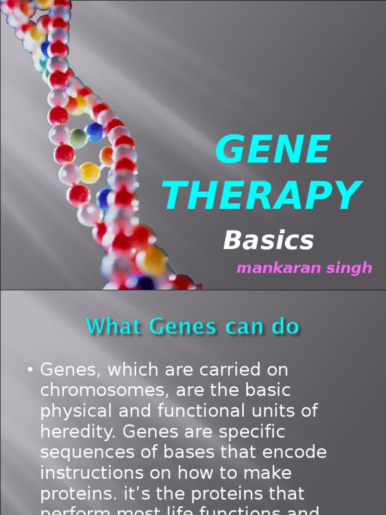Understanding Gene Therapy Basics | PDF | Viral Vector | Gene Therapy