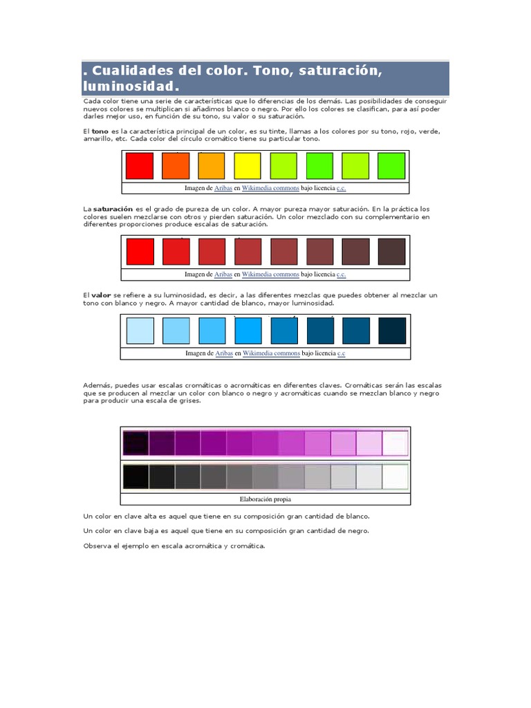 Cualidades Del Color | PDF