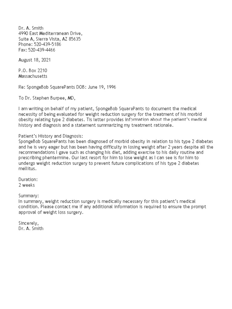 Mmmedicall Rrreferralll Letter Sample | PDF | Wellness