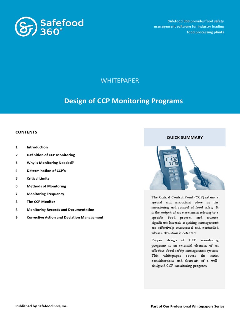 Design of CCP Monitoring Programs | Download Free PDF | Hazard Analysis ...