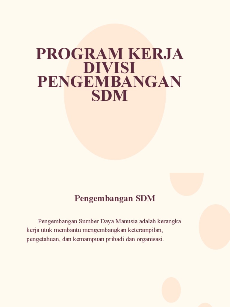 Proker 4 Divisi | PDF | Ilmu Sosial | Seni