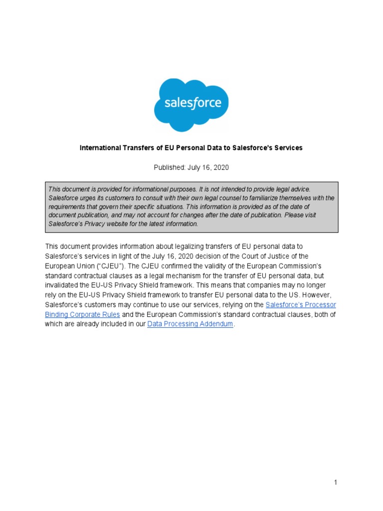 EU Data Transfer Mechanisms FAQ | PDF | Information Privacy | European ...