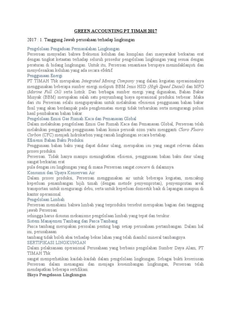 Green Accounting | PDF