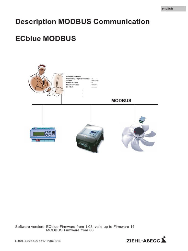 Ecblue Modbus Description Pdf Subroutine Computer Science 