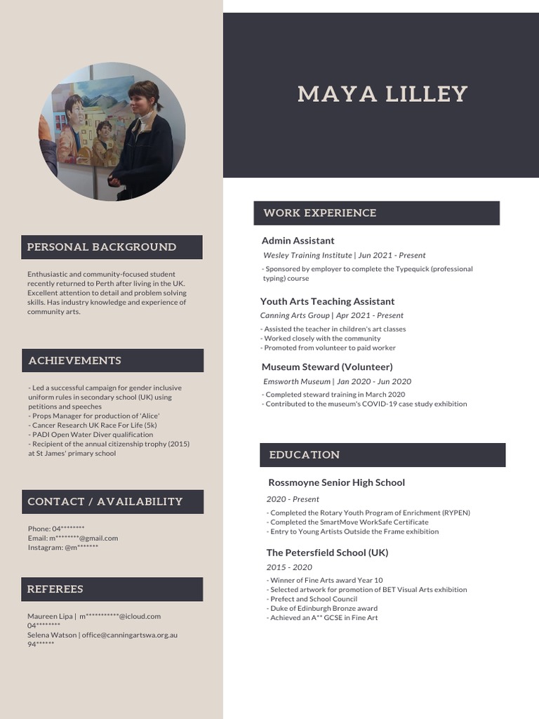 Maya Lilley Resume 0921 | PDF
