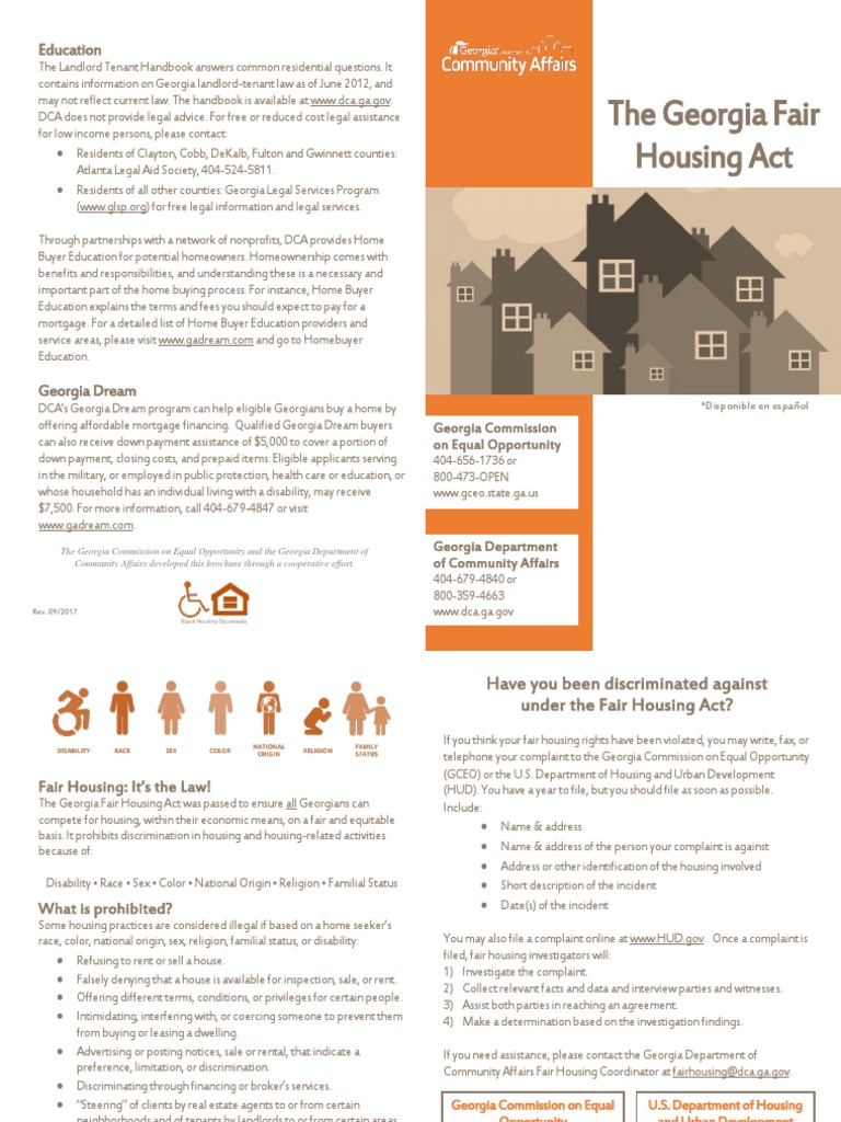 Fair Housing Brochure | PDF | Rights | Justice