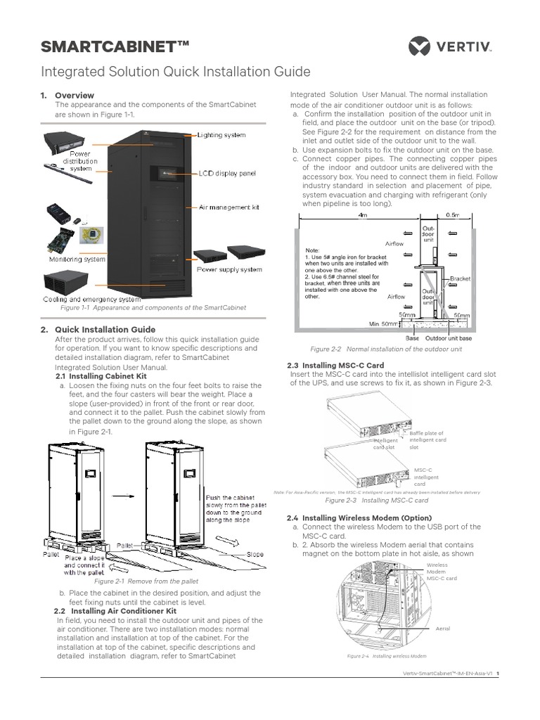 Smartcabinet™: Integrated Solution Quick Installation Guide | PDF | Cable Television ...