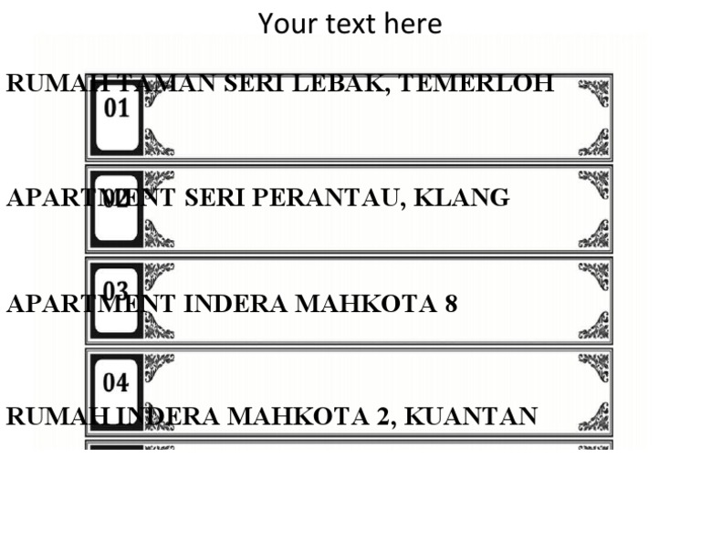 Label Fail Rumah | PDF