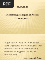 Kohlbergs Moral Development Lesson Plan | PDF | Cognition | Psychology