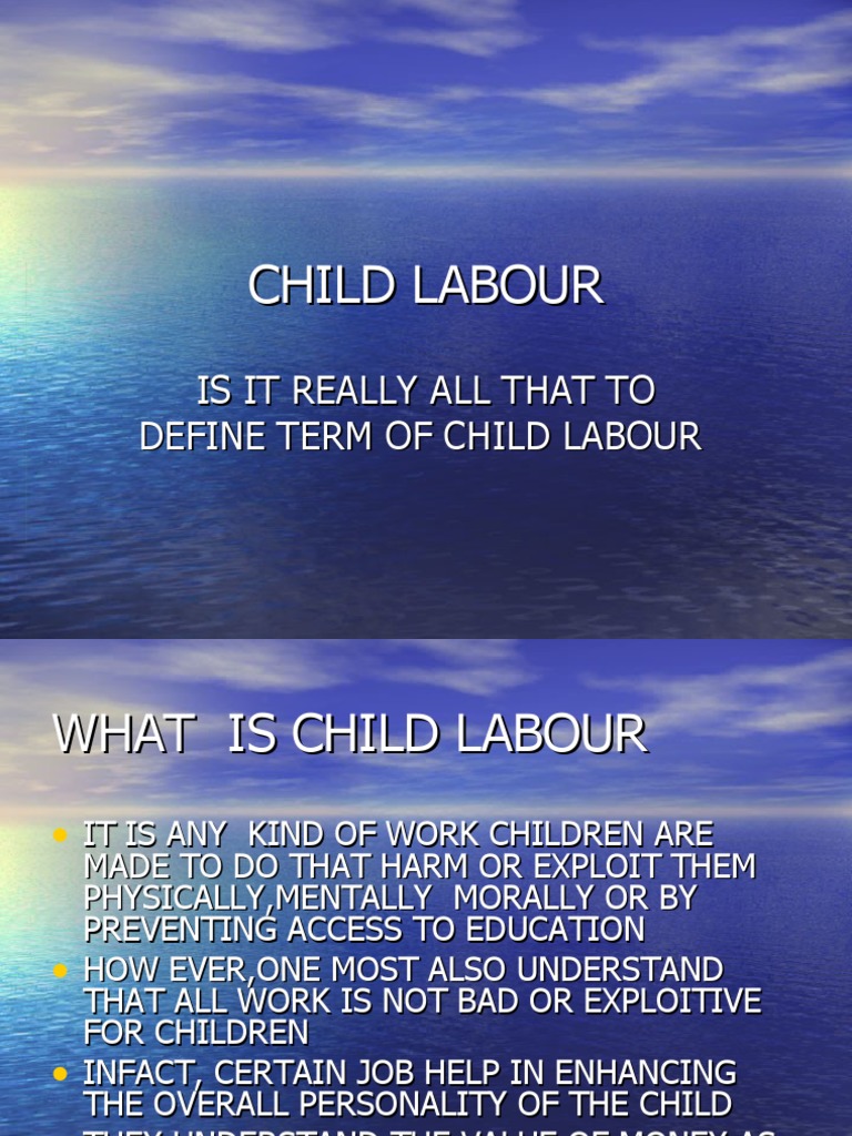 Understanding Child Labour Issues | PDF