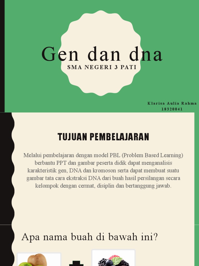 Subab Gen Dan DNA BIOLOGI KELAS XII | PDF