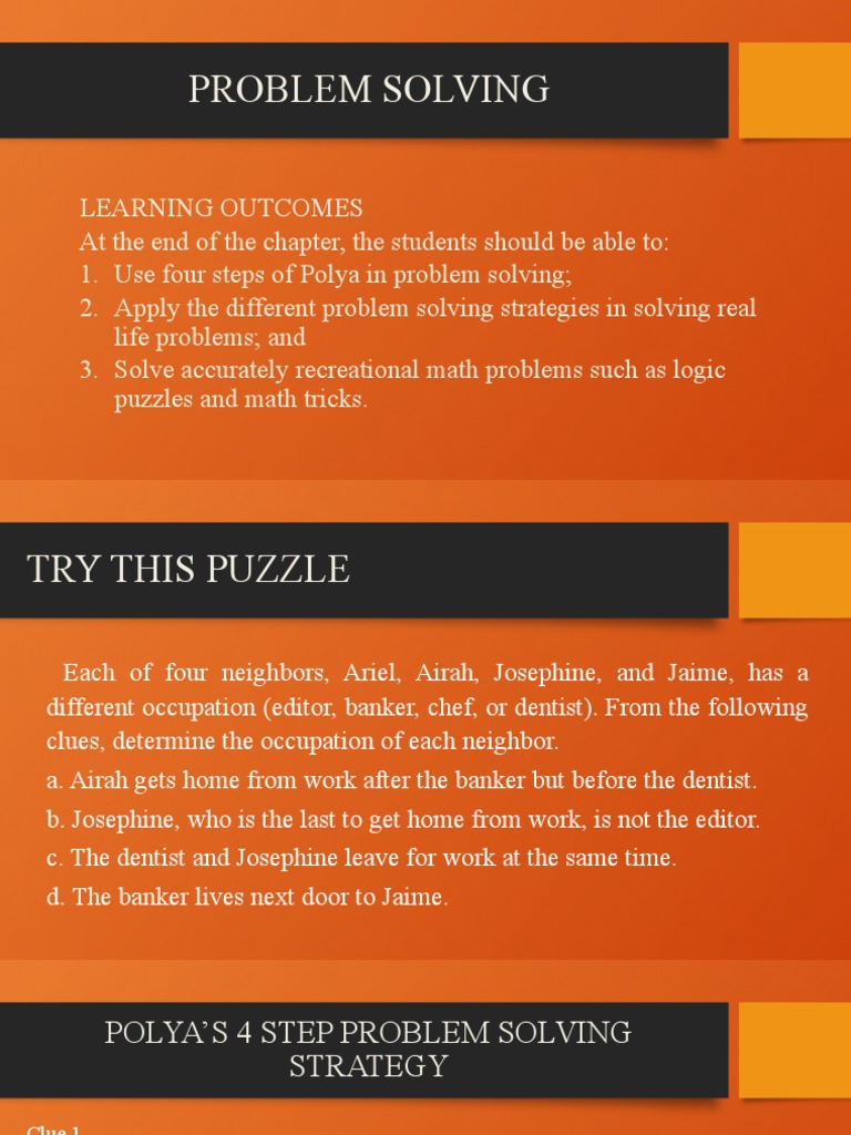 Problem Solving Polya | PDF