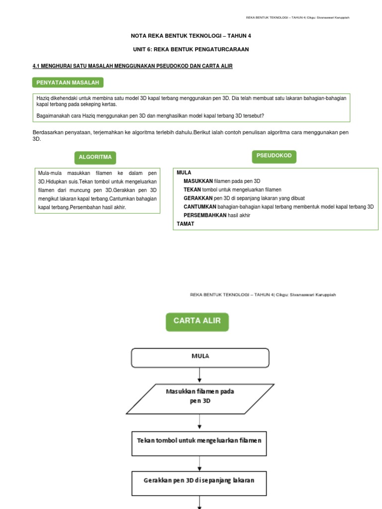 Nota RBT - Tahun 4 | PDF