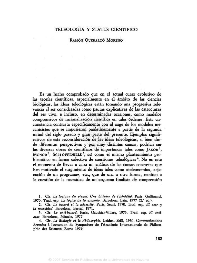 Teleologia | PDF | Aristóteles | Conocimiento