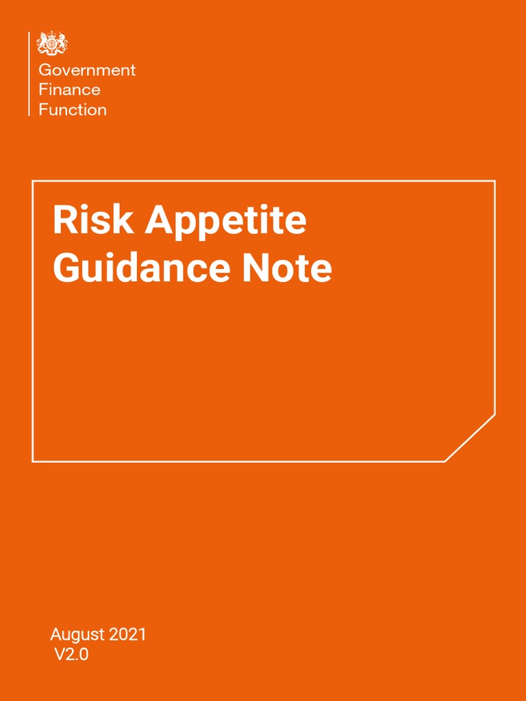 Risk Appetite Guidance Note | PDF | Risk | Risk Management
