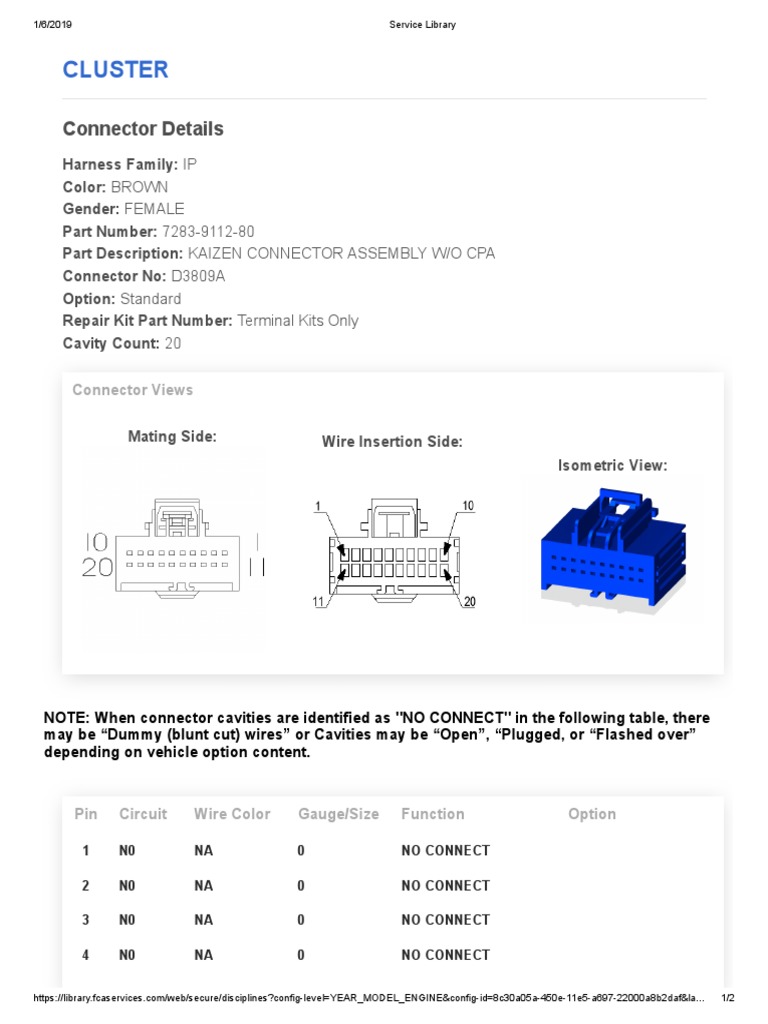 Conector Cluster | PDF | Electrical Connector | Electrical Equipment