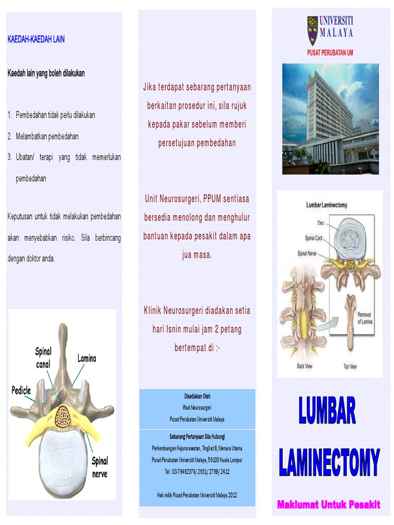 Lumbar Laminectomy | PDF