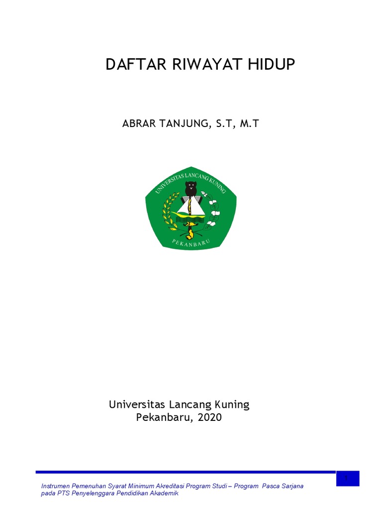 CV Abrar 2020 | PDF | Teknologi & Rekayasa