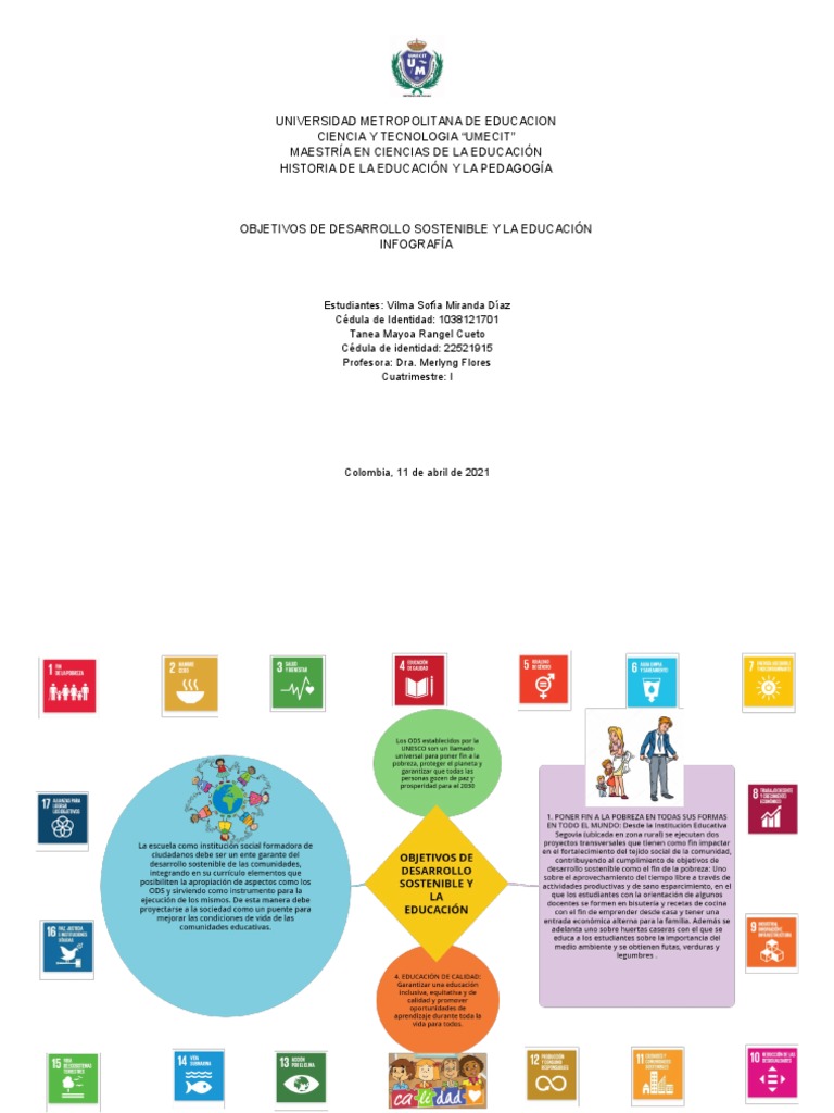 Infografía Ods y Educación | PDF