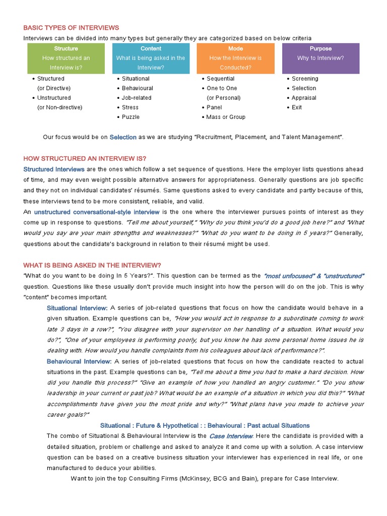 Interviewing Candidates | PDF | Interview | Job Interview