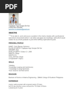 Deck Cadet Resume and Application | PDF