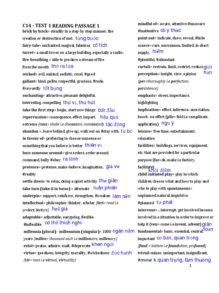 Có Ý TH C: C14 - Test 1 Reading Passage 1 | PDF | Idea | Hypothesis
