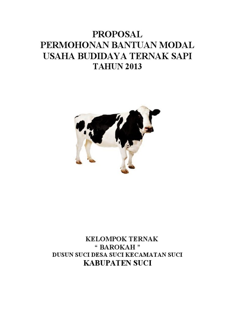 PROPOSAL Sapi | PDF