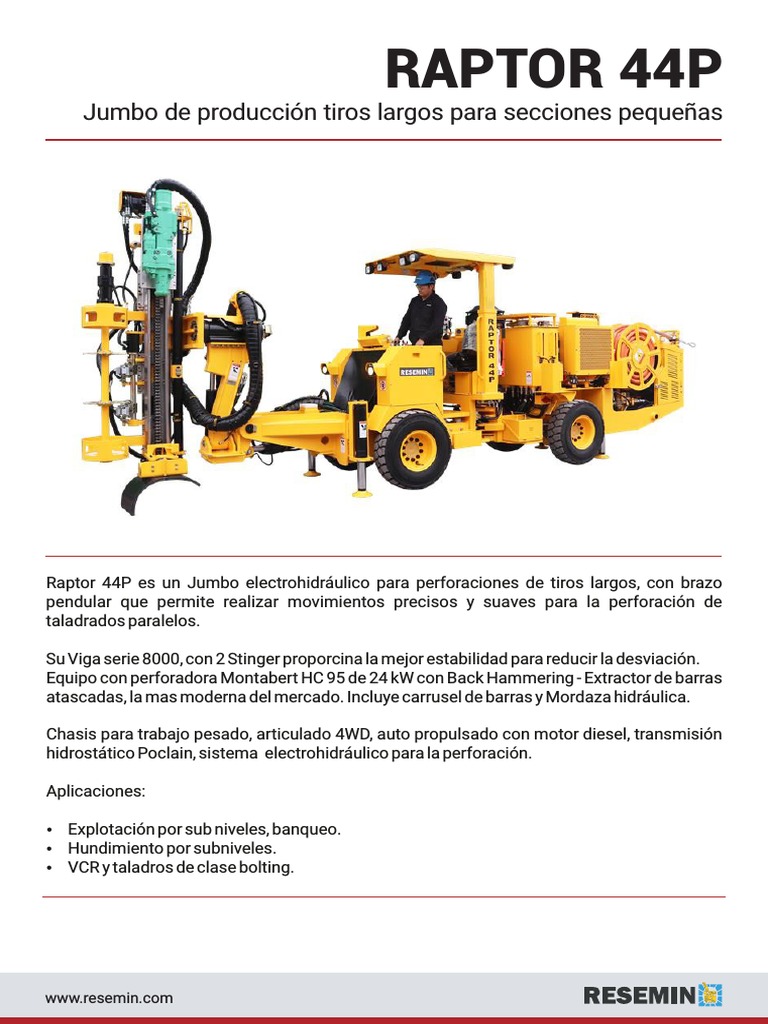 Raptor 44P | PDF | Bienes manufacturados | Cantidades fisicas