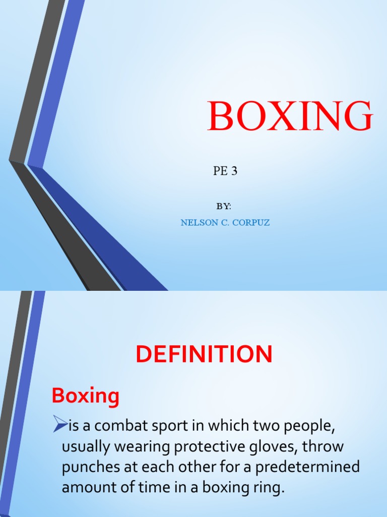Lesson 1 - Boxing History | PDF