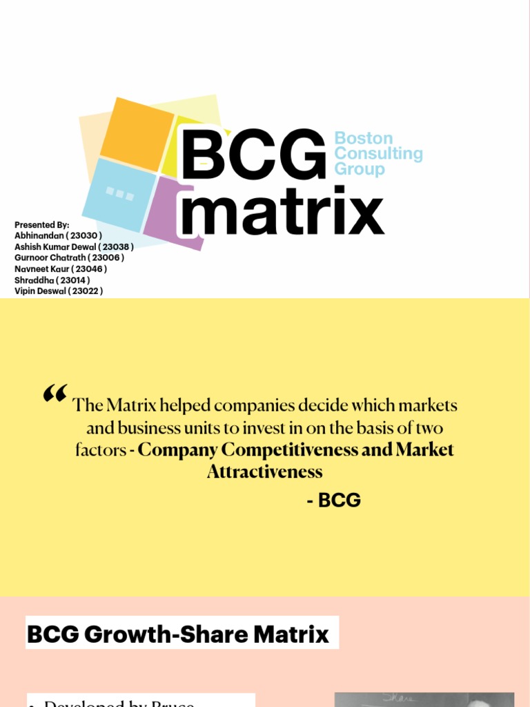 BCG Matrix | PDF | Sony