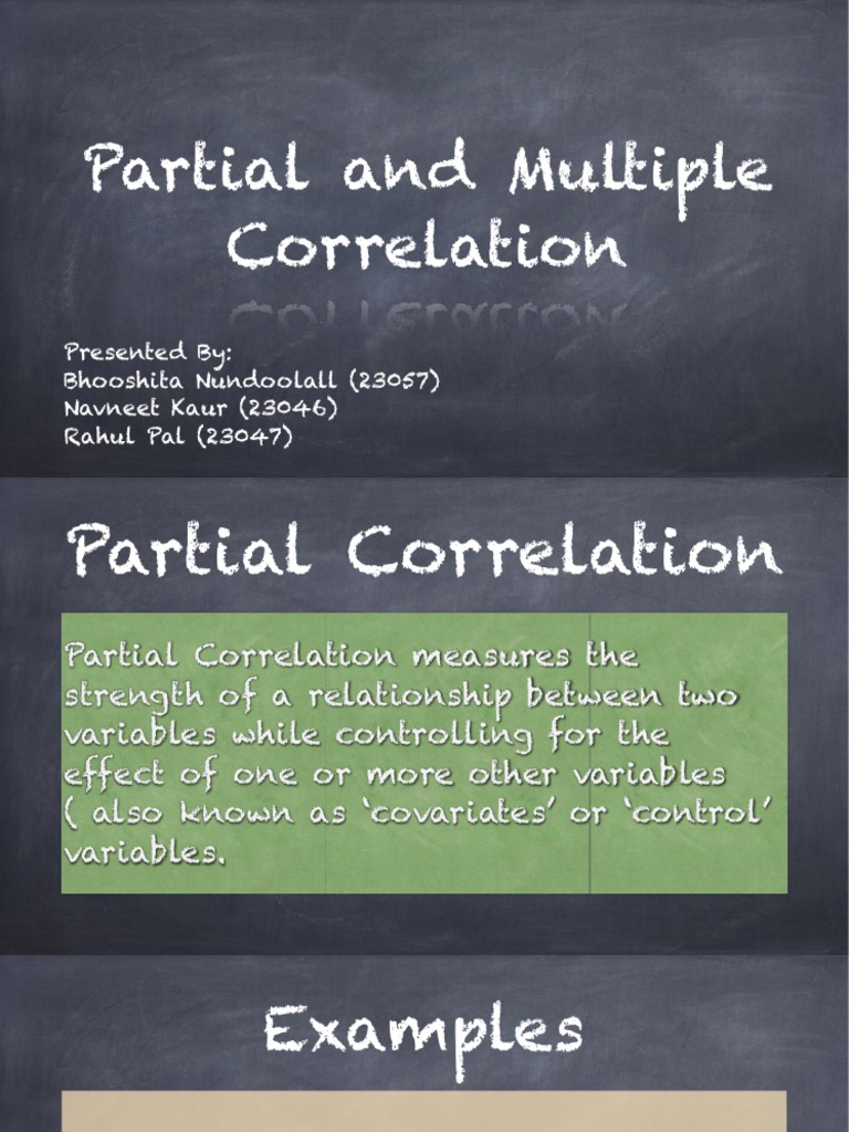 Partial & Multiple Correlation Guide | PDF | Correlation And Dependence | Mathematics