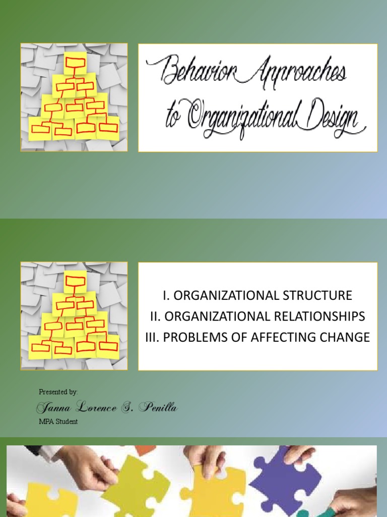 Unit 4 Behaviorapproachesto Org Design | PDF | Organizational Structure ...