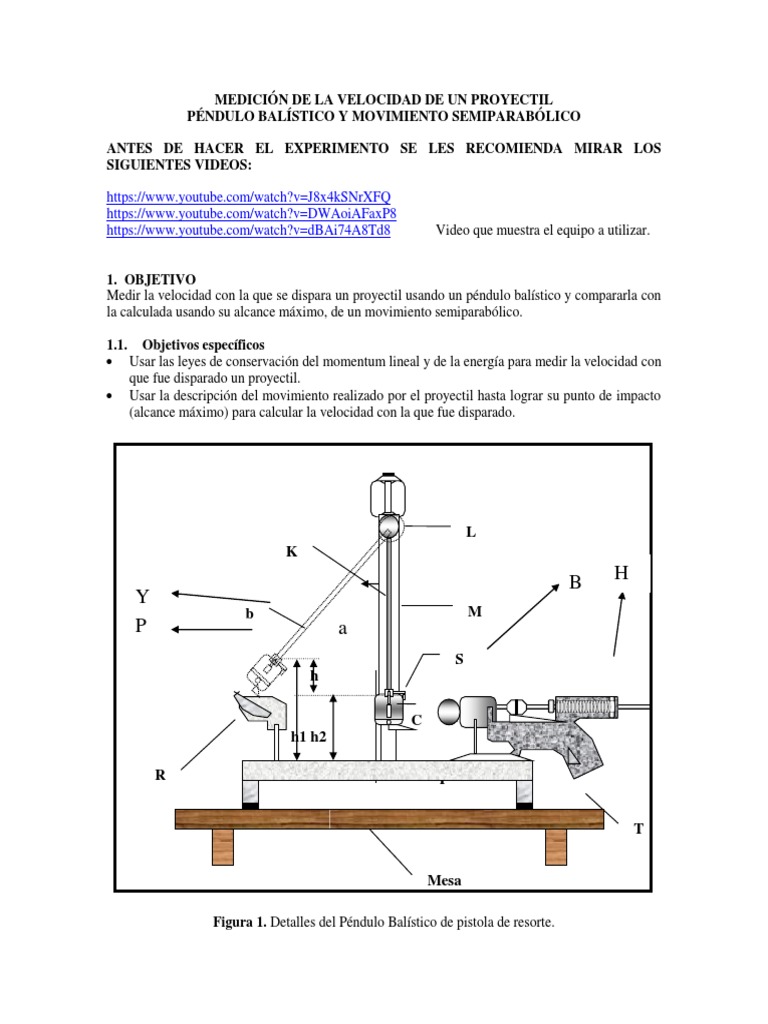 Pendulo Balistico | PDF | Masa | Péndulo
