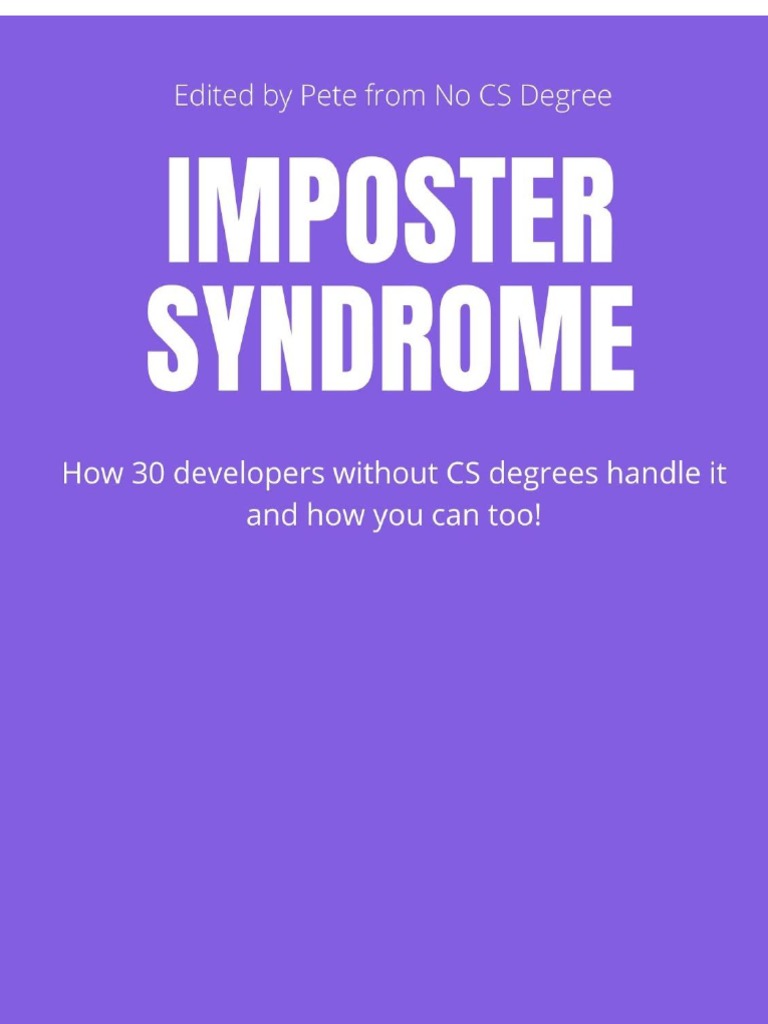 Imposter Syndrome Book | PDF