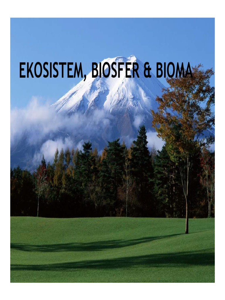 Ekosistem, Bioma, Biosfer | PDF