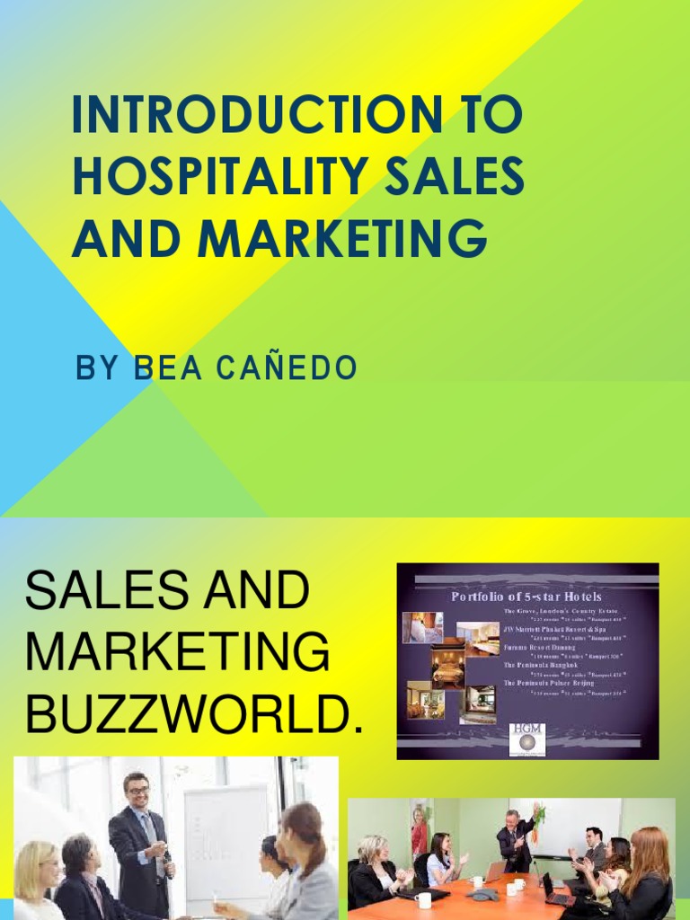 Introduction To Hospitality Sales and Marketing: by Bea Cañedo | PDF ...