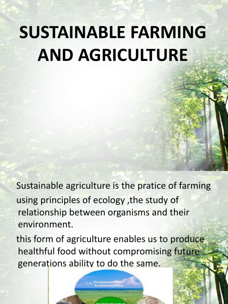 Sustainable Farming Techniques and Their Benefits for the Environment ...