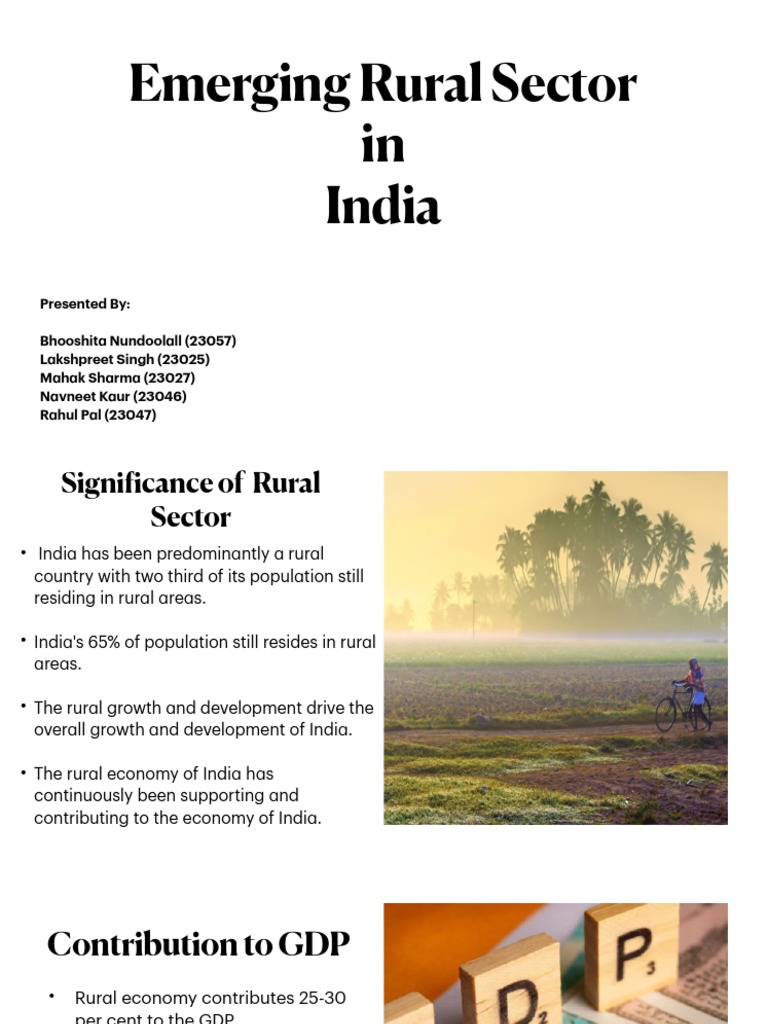 Emerging Rural Sector in INDIA | Download Free PDF | Economies
