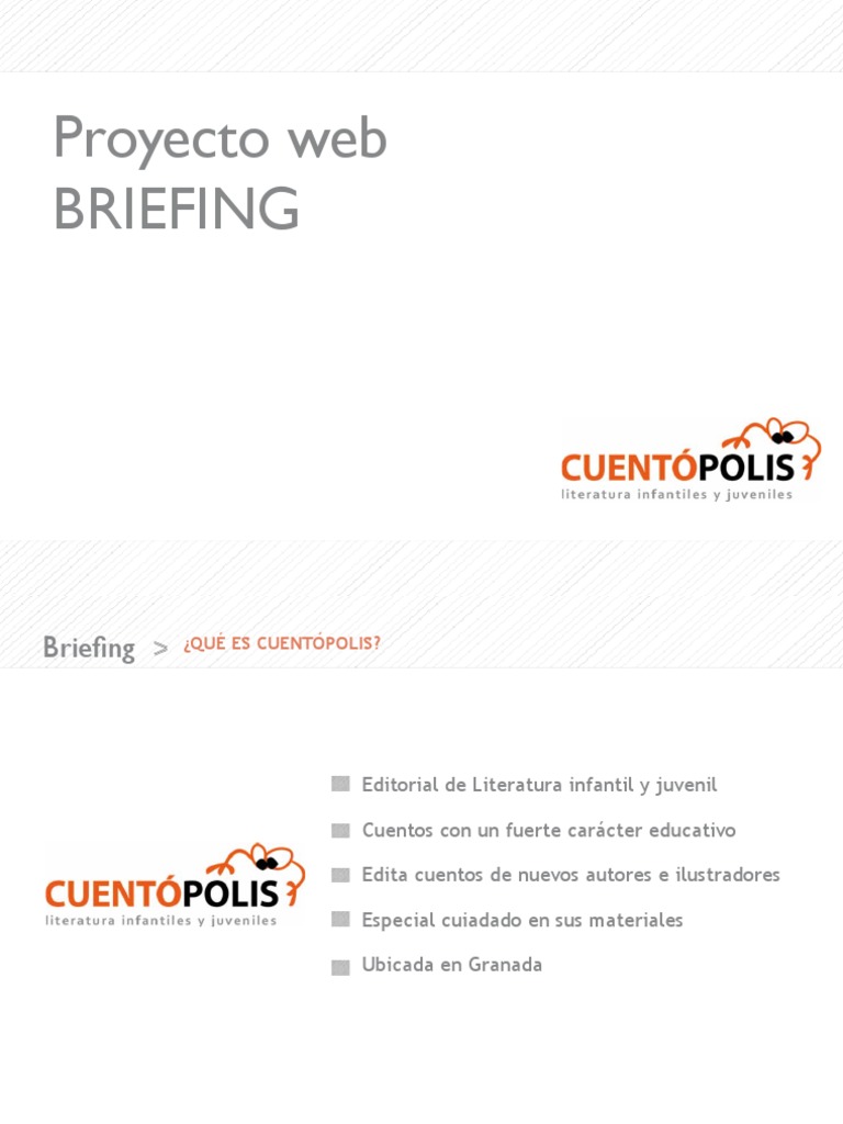 Briefing Web | PDF | Tipografía | Blog