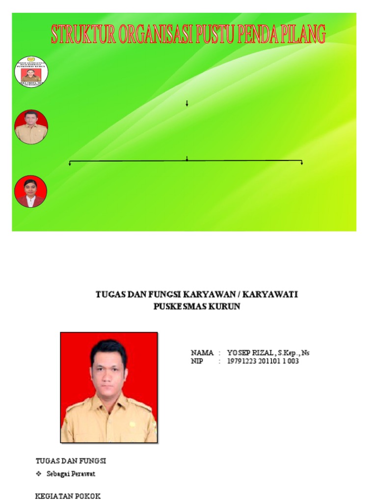 Struktru Tata Usaha Pustu P.pilang | PDF