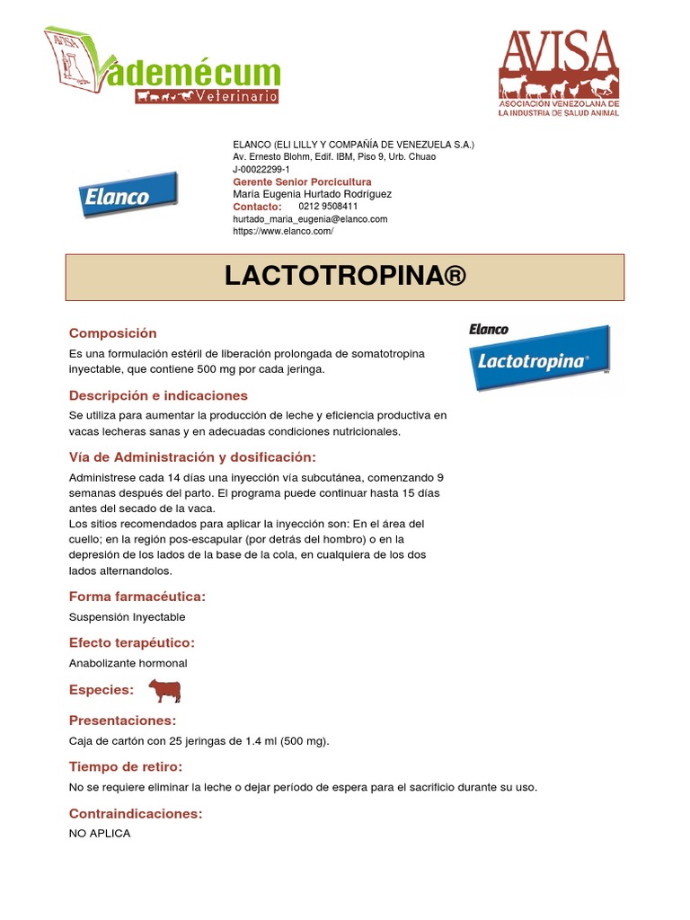 Lactotropina®: Composición | PDF