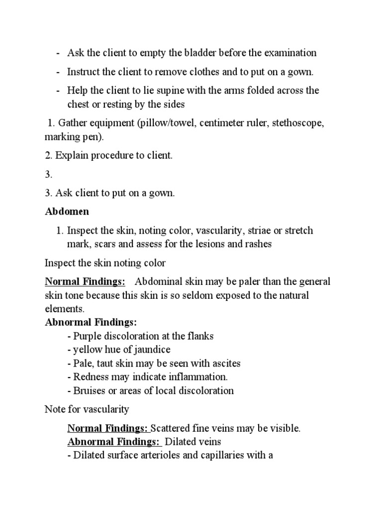 Script Abdomen | PDF | Abdomen | Pulse