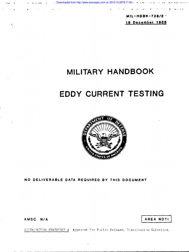 Military Handbook: Mi L-HDBK-728/2 - Le December 1986 | PDF | Inductor ...