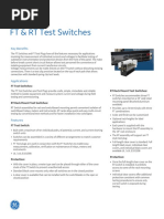 ABB FT-1 Flexitest Switch Overview | PDF | Electrical Connector | Switch