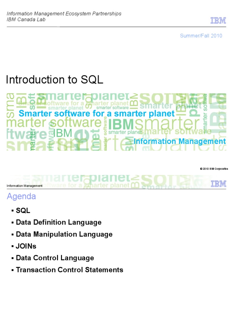 1.6 - Introduction To SQL | PDF | Sql | Databases