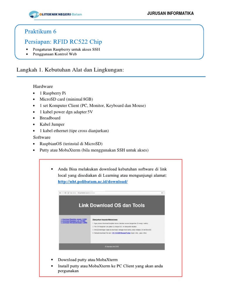 Panduan Setup RFID RC522 di Raspberry Pi | PDF